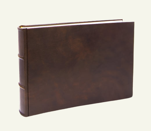 Handmade Italian Leather Photo Album Landscape Format